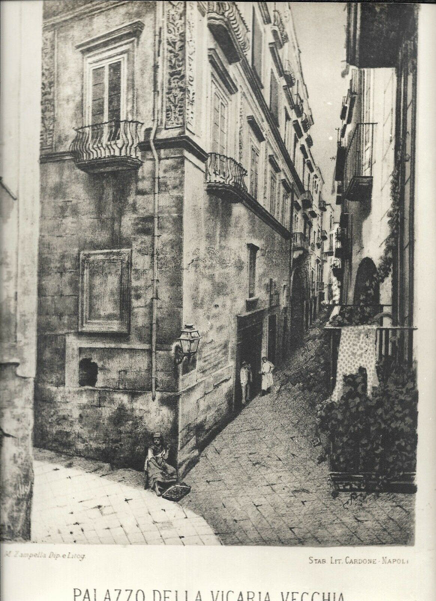 STAMPA NAPOLI PALAZZO DELLA VICARIA VECCHIA – liberamentestore